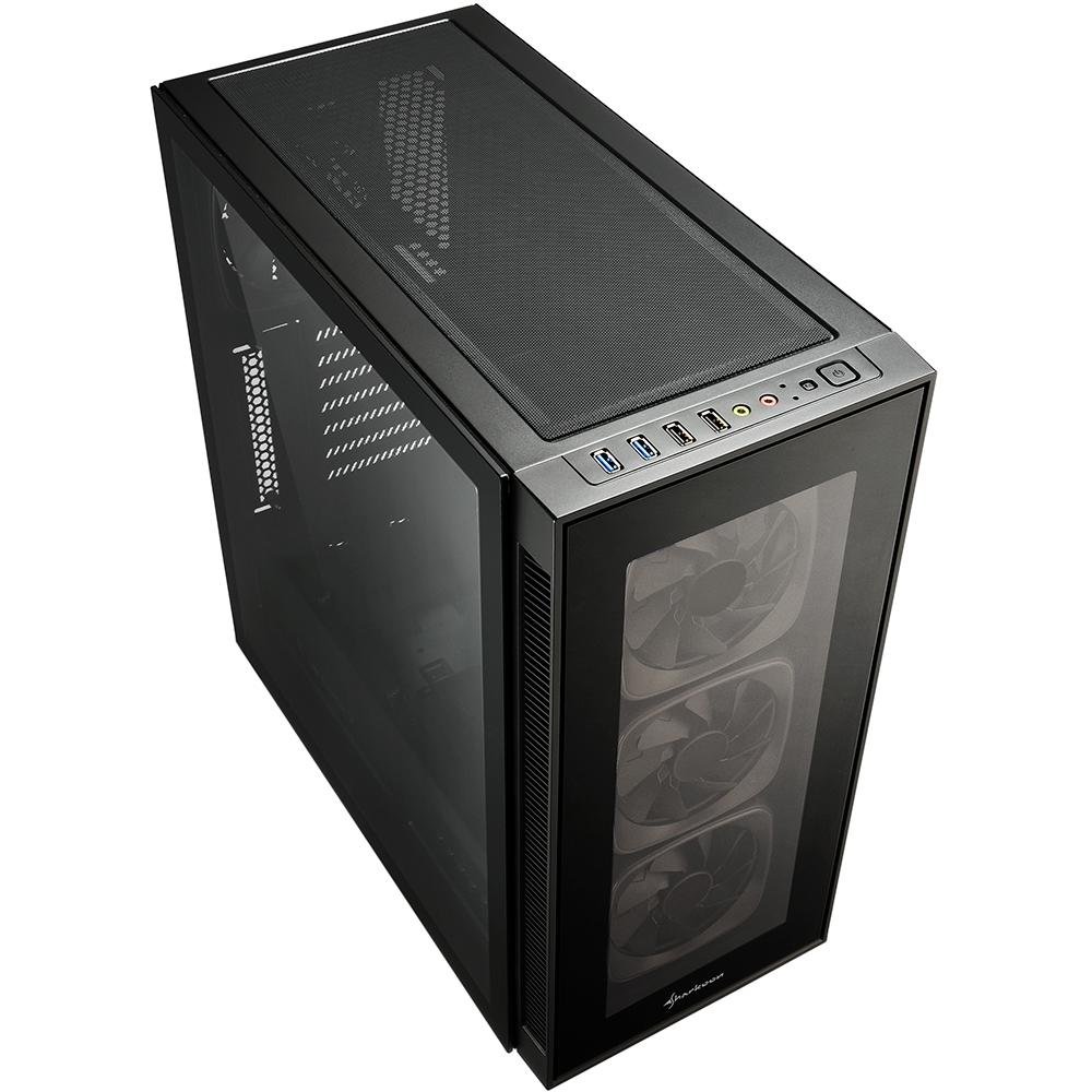 Gabinete Sharkoon TG6 RGB, ATX com FAN, Lateral e Frontal em Vidro | KaBuM!