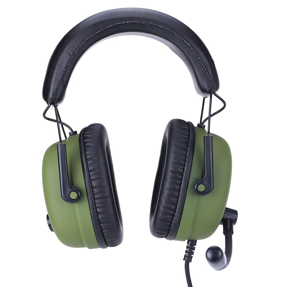 Headset Gamer Husky Tactical Olive Green | KaBuM!
