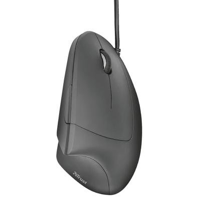 Mouse Trust Vertical Ergonômico Verto, LED Azul, 6 Botões - 22885