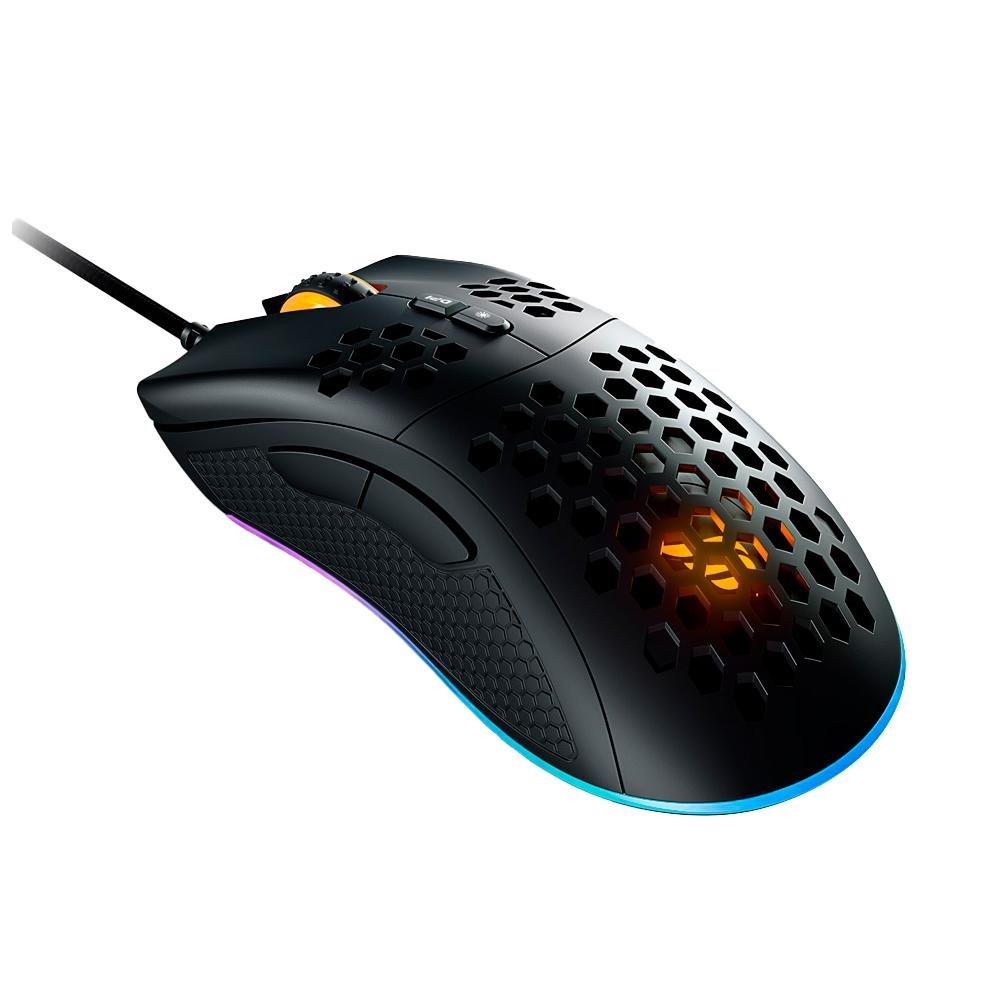 Mouse Gamer Fallen F70 Tempest Ultraleve, 70g, RGB, Switch Omron ...