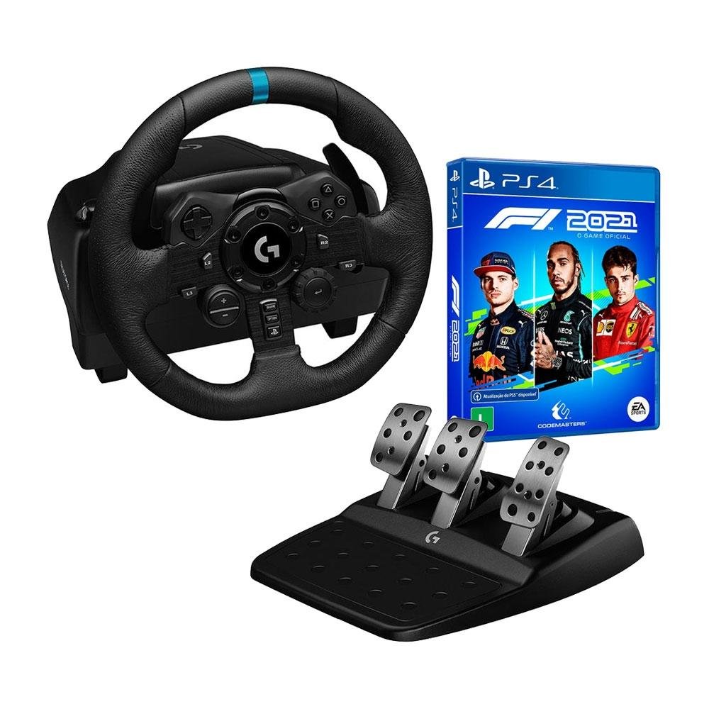 Volante Logitech G923 para PS4 + Game Formula 1 BR PS4 | KaBuM!