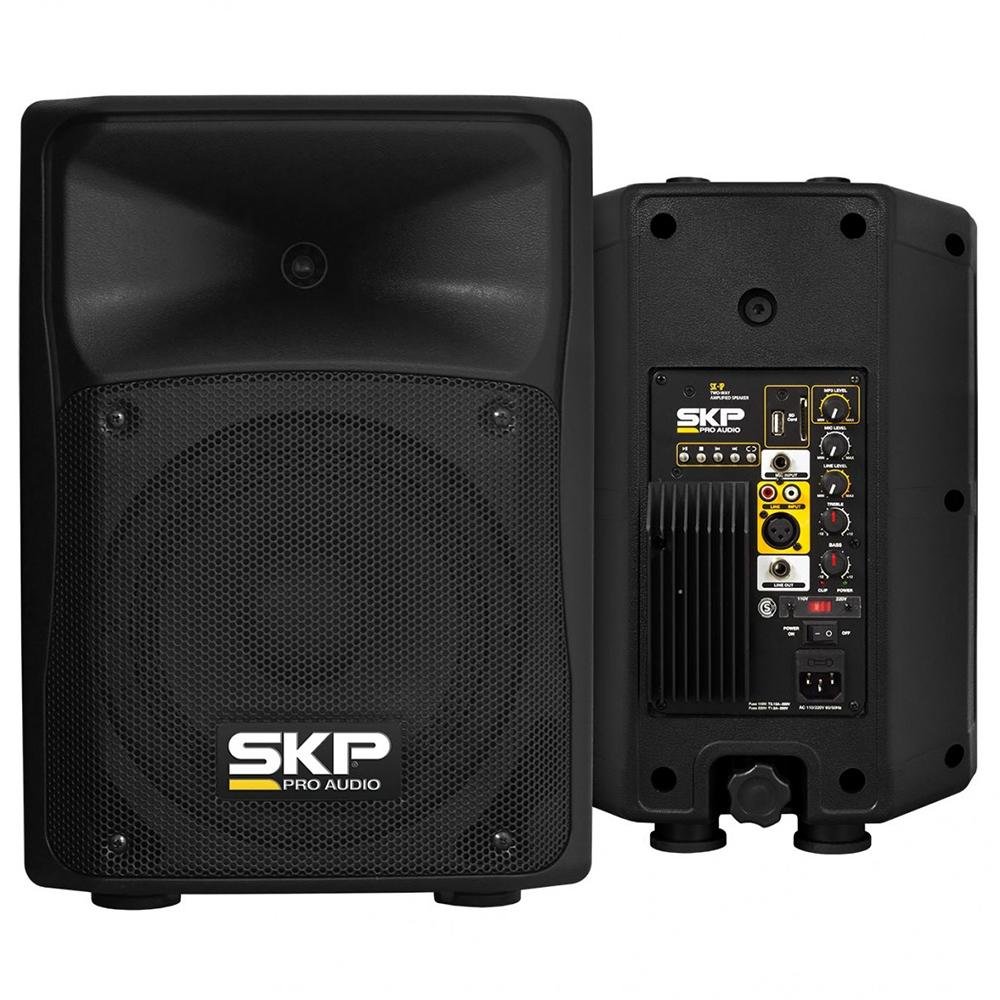 Caixa de Som Ativa SKP Pro Audio 100W RMS, Preto - SK1P | KaBuM!