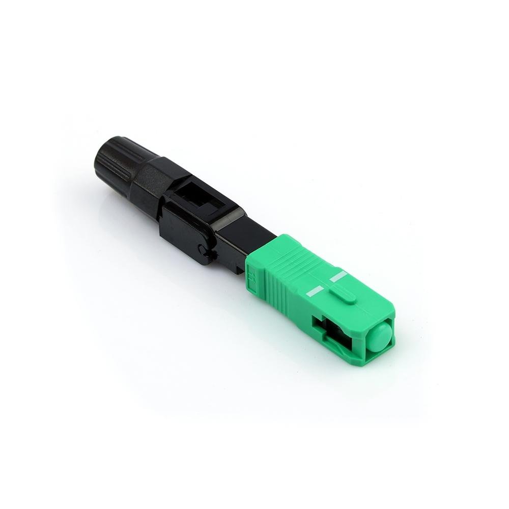 Conector Fast SC/APC PlusCable Tipo C, Verde e Preto - FO-C20