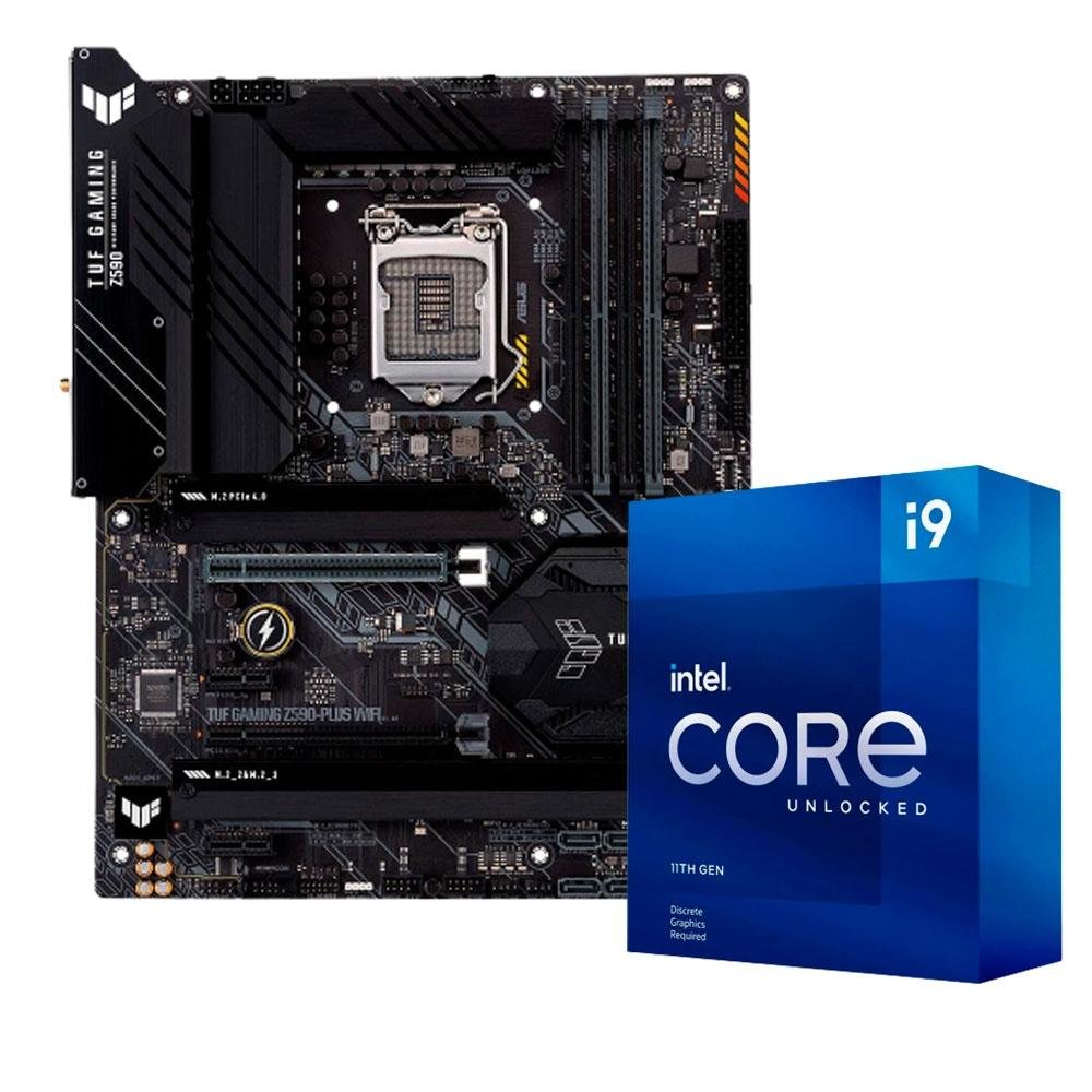 Kit Processador Intel Core i9-11900KF 11ª Geração, Cache 16MB, Octa ...