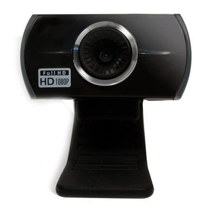 Webcam C3 Tech USB 12 MegaPixels Plug & Play Full HD 1080P WB-411 Preta