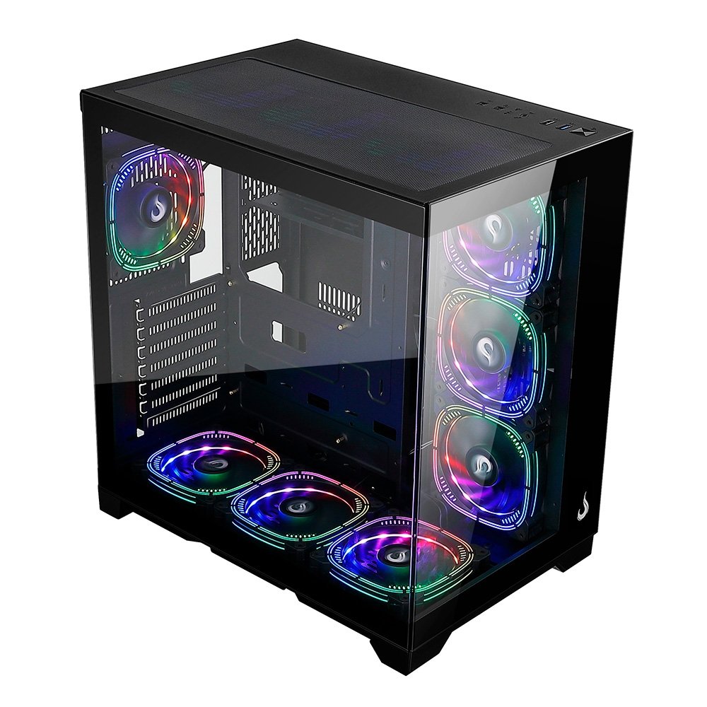 Gabinete Gamer Rise Mode Galaxy Glass | KaBuM!