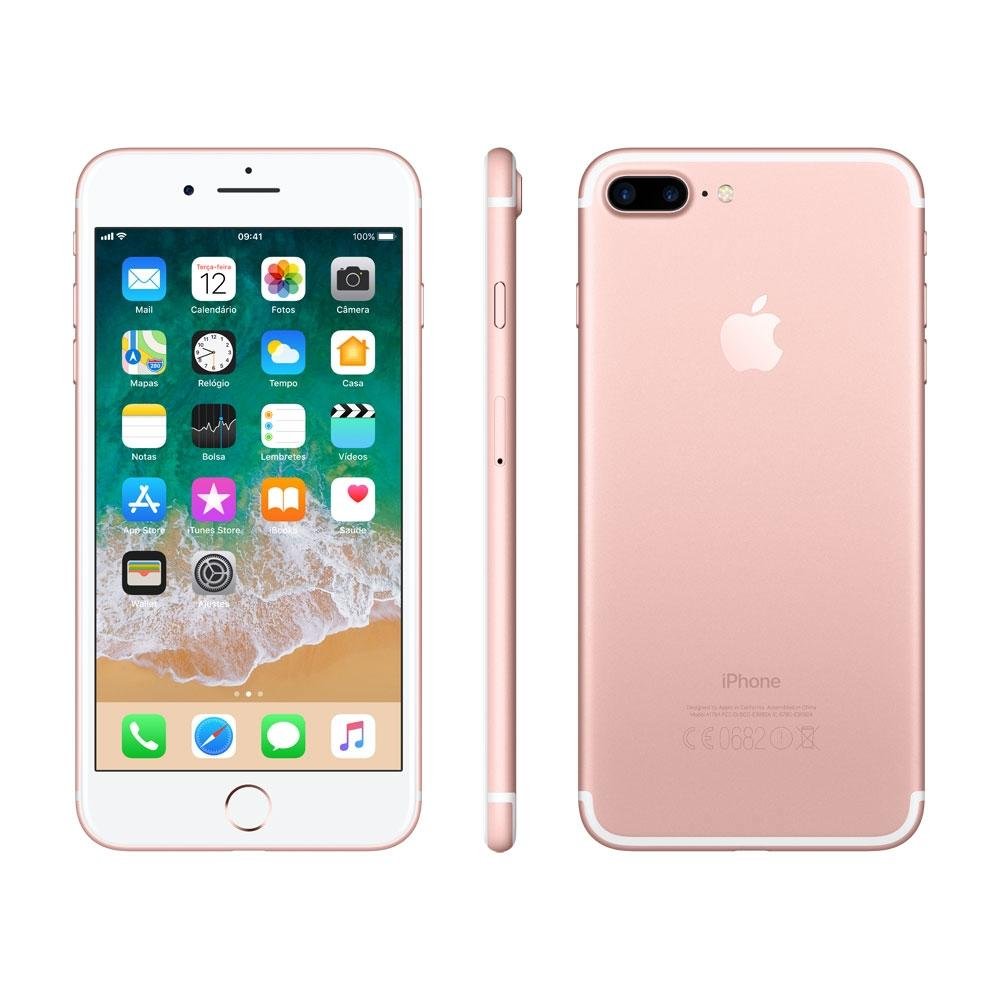 iPhone 7 Plus Ouro Rosa, 128GB - MN4U2