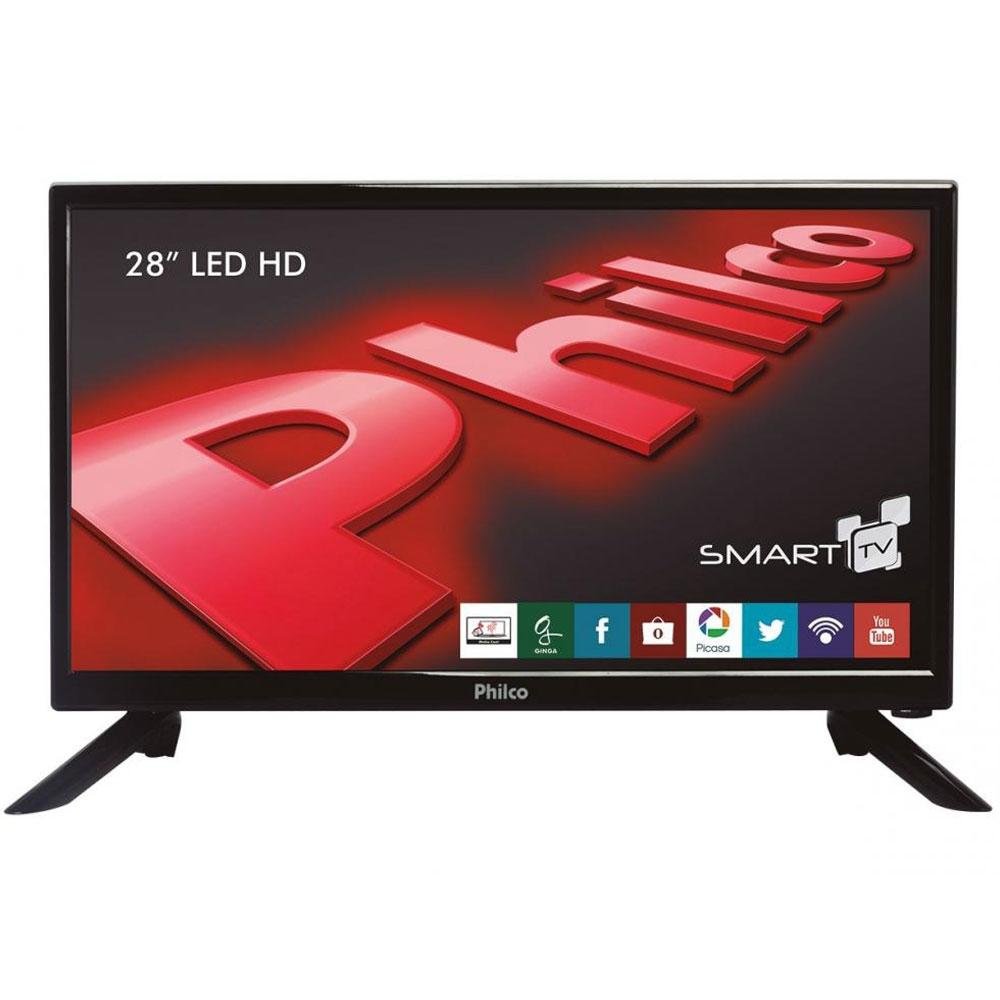 Smart TV Philco 28 Polegadas LED HD, 2 HDMI, 1 USB, Wi-Fi, Conversor Digital - PH28N91DSGW