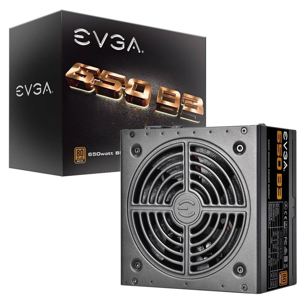 Fonte EVGA 650W 80 Plus Bronze Modular 220-B3-0650-V