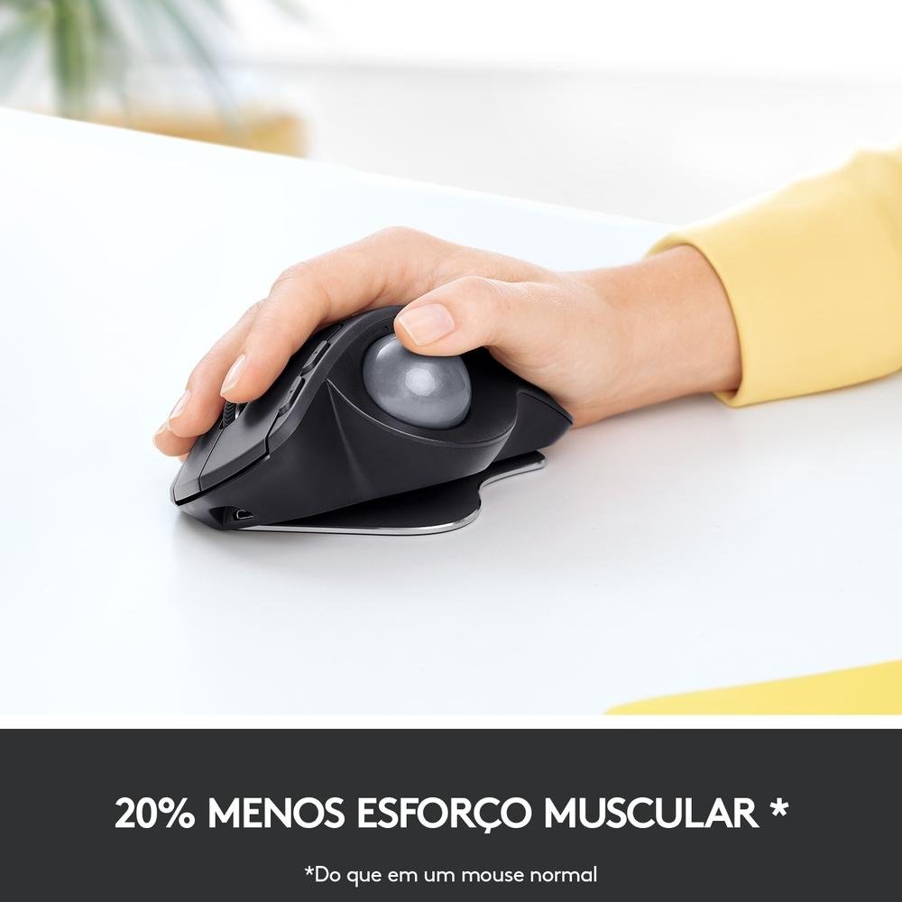 Mouse Logitech MX Ergo Sem Fio | KaBuM!