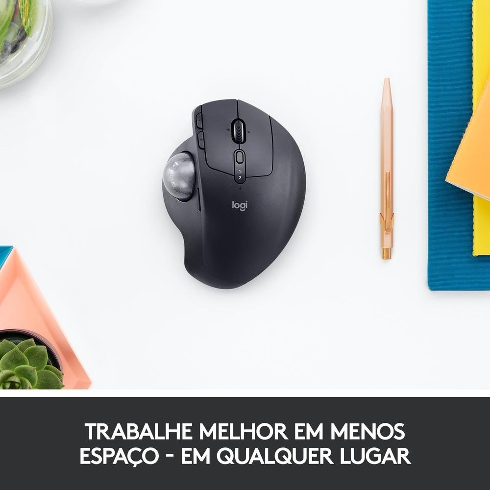 Mouse Logitech MX Ergo Sem Fio | KaBuM!