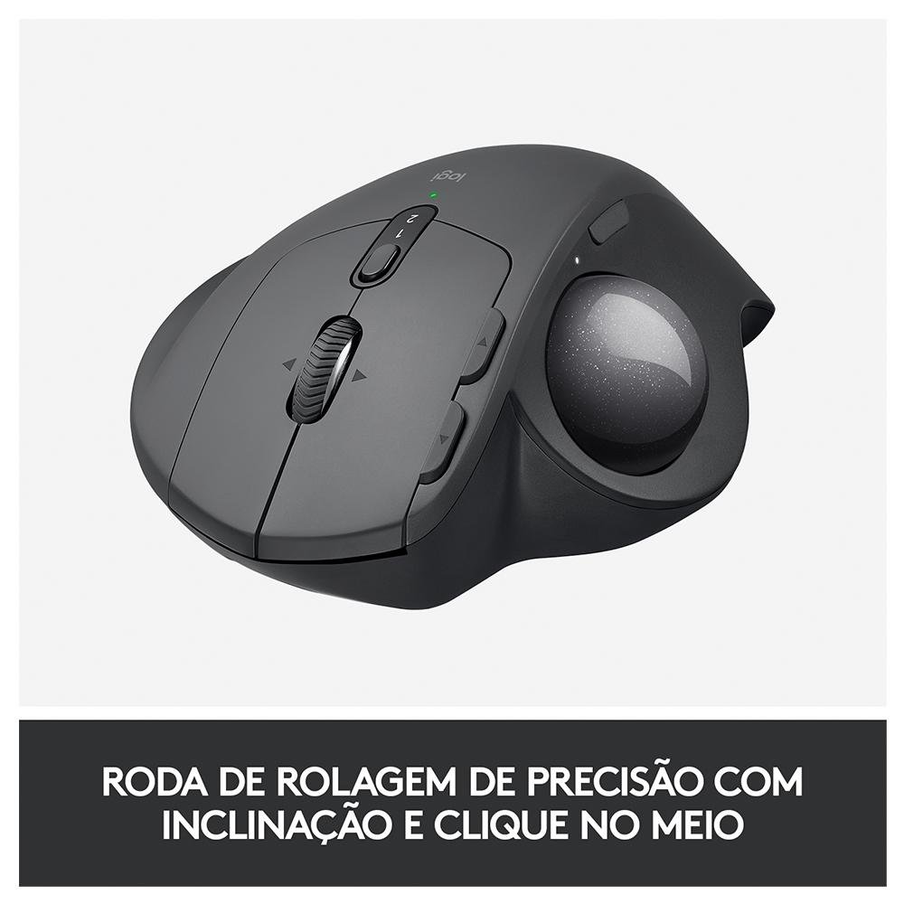 Mouse Logitech MX Ergo Sem Fio | KaBuM!