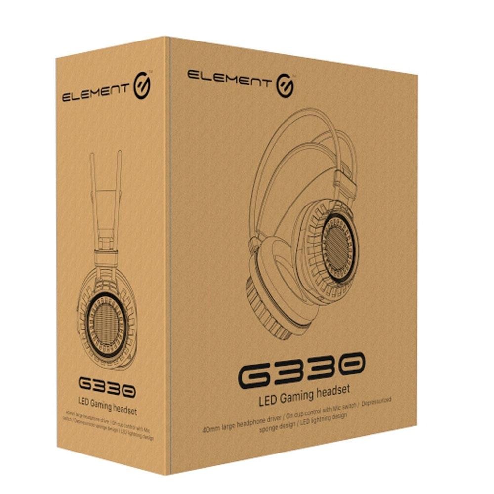 Headphone Gamer Element G Single Color, P2, Verde - G330