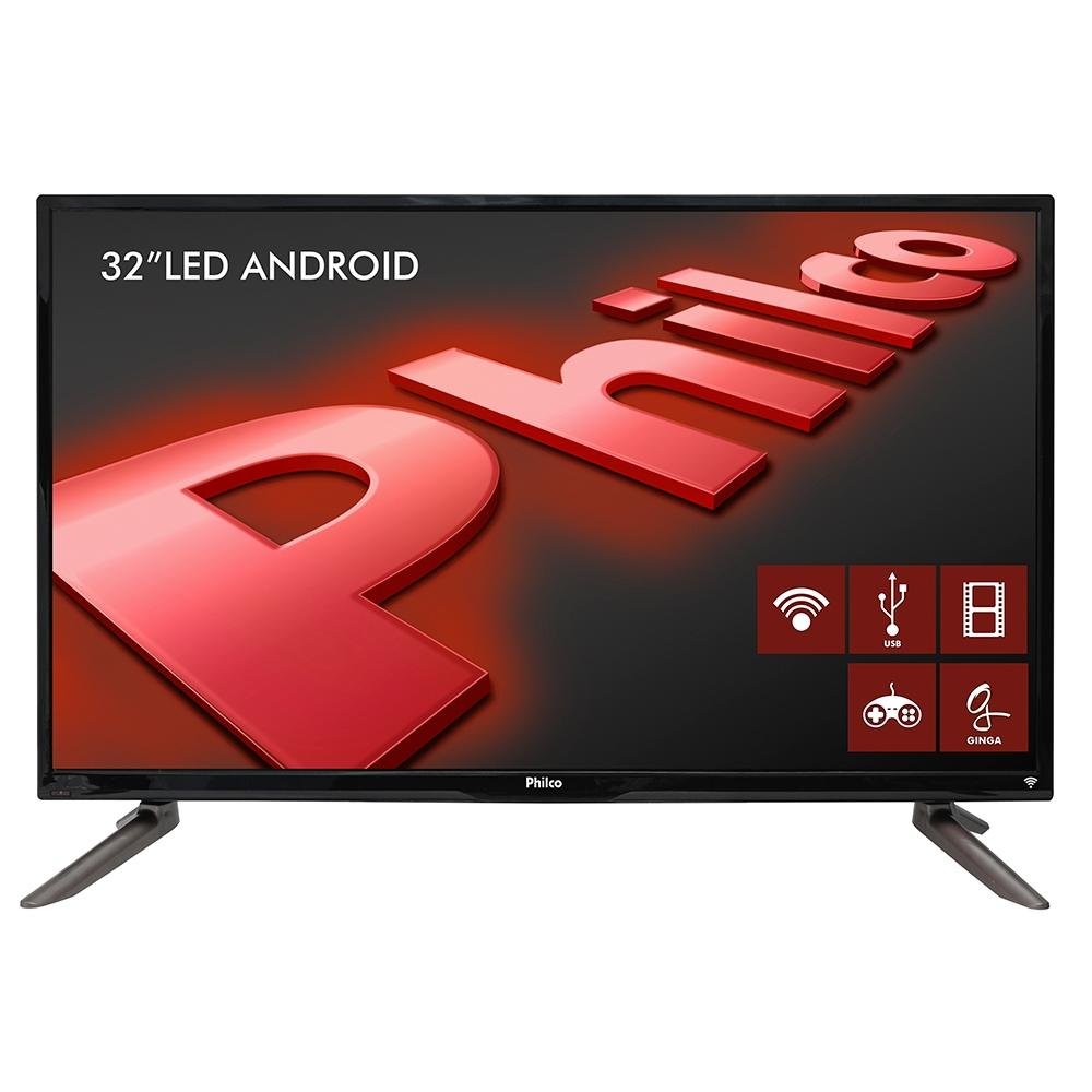 Smart TV Philco 32 Polegadas LED, Android TV, 2 HDMI, 2 USB, Wi-Fi - PH32C10DSGWA