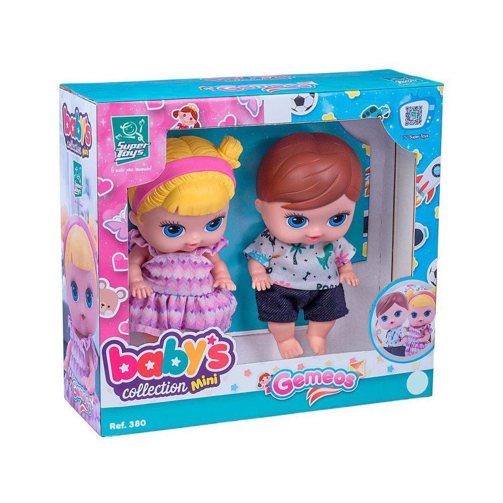 Boneca Babys Collection Mini Gêmeos