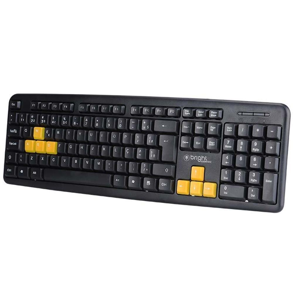 Teclado Gamer Basic USB Qwerty Abnt2 Preto 551