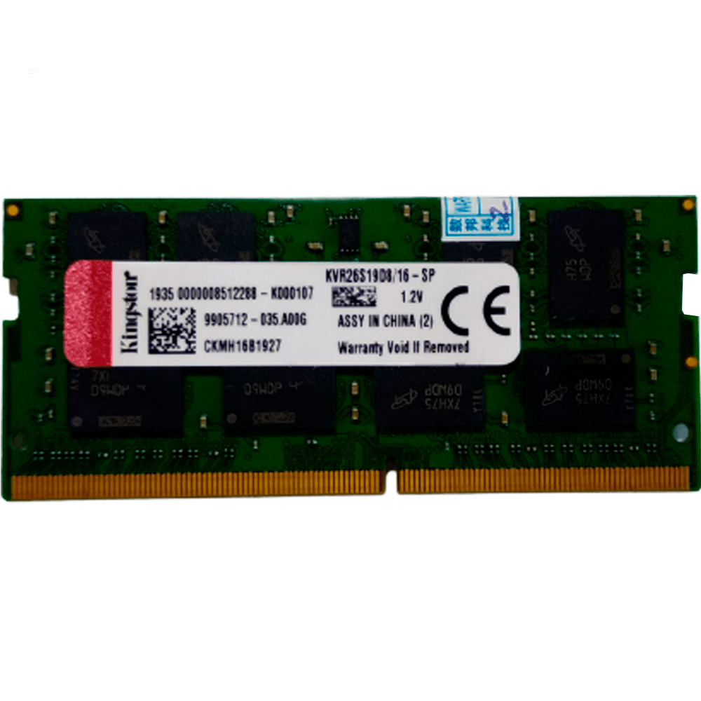 Memória Kingston 16GB 2666MHz DDR4 Para Notebook