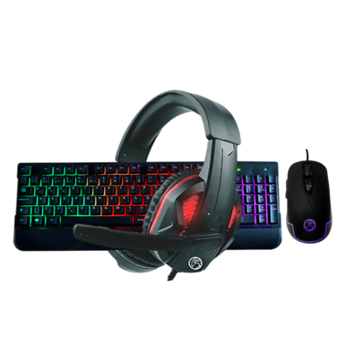 Kit Gamer Teclado Mouse E Headset Brazilpc | KaBuM!
