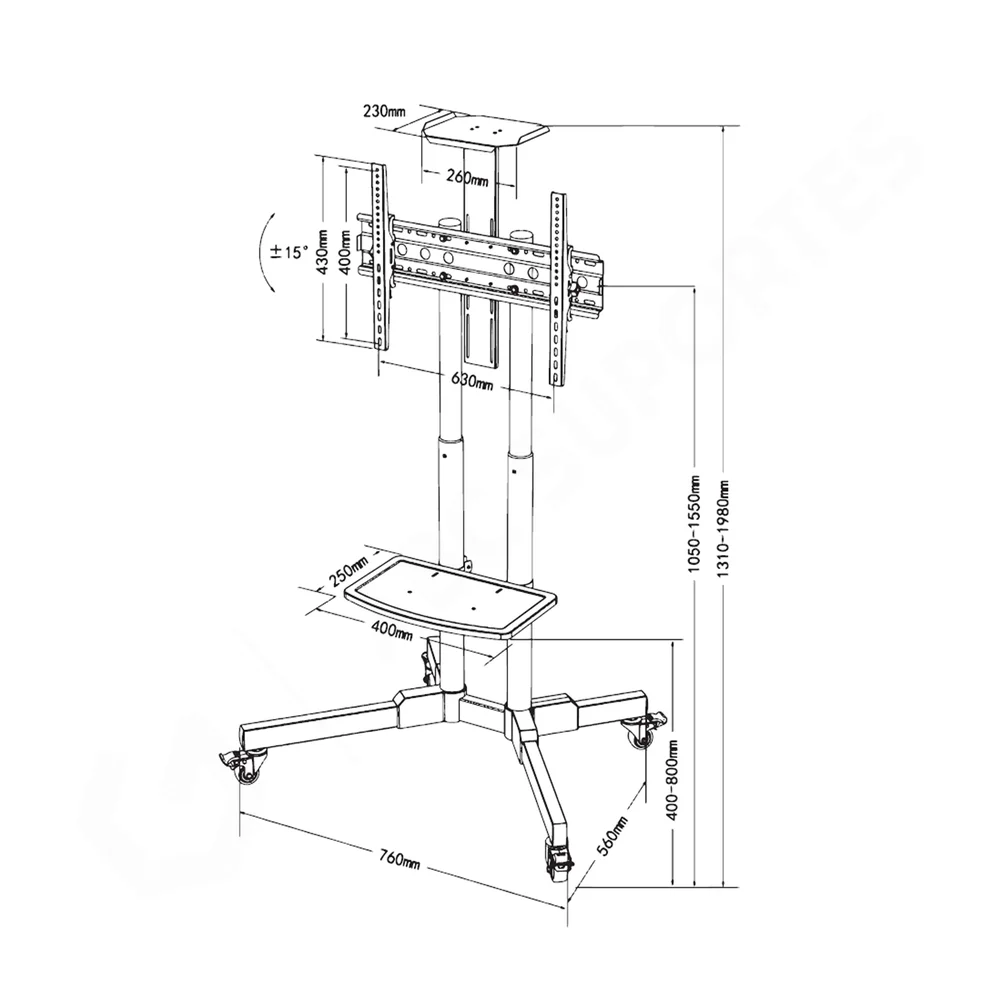 Suporte Pedestal Para Tv 32 A 70 Polegadas KaBuM