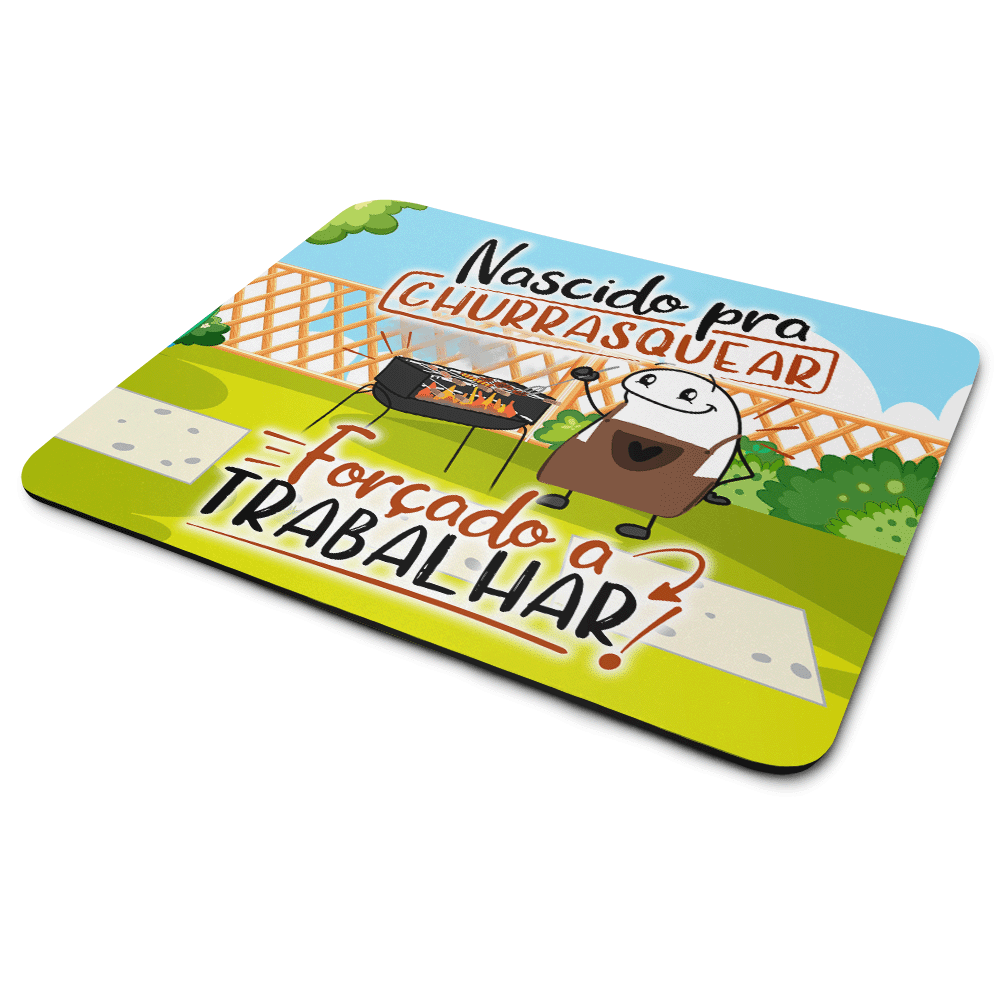 Mouse Pad Divertido Flork Nascido KaBuM