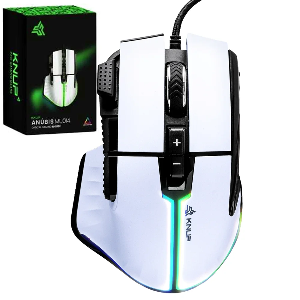 Mouse Gamer Knup Anúbis LED RGB KpMu014 KaBuM